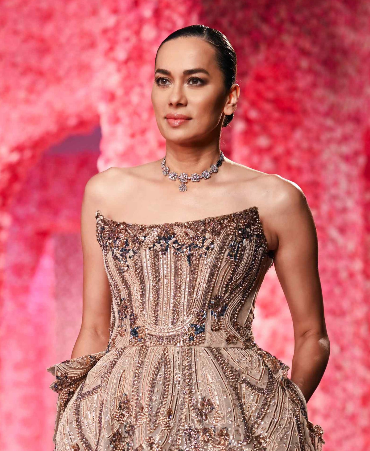 Eleanor gold shimmer gown – INDIASPOPUP.COM