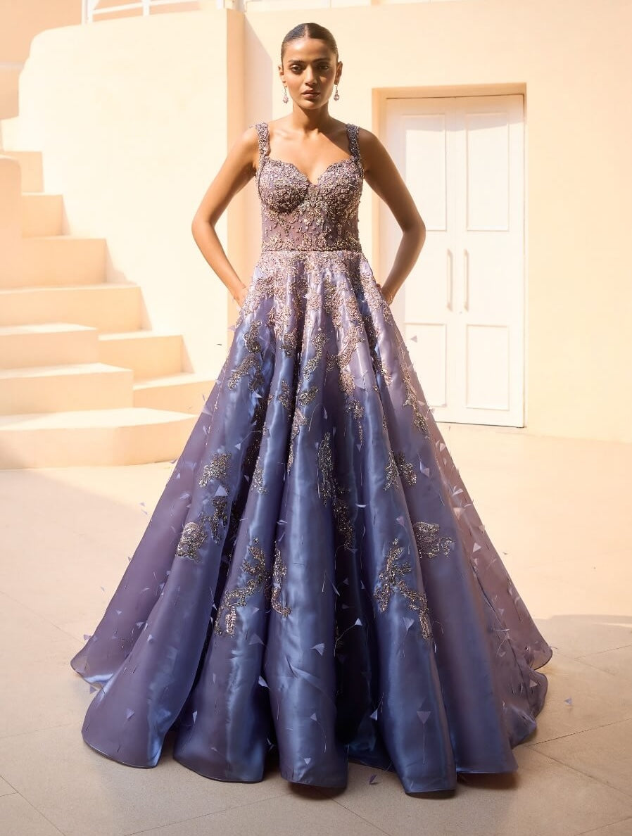 Dolly J Viola Mystique Gown | Indiaspopup