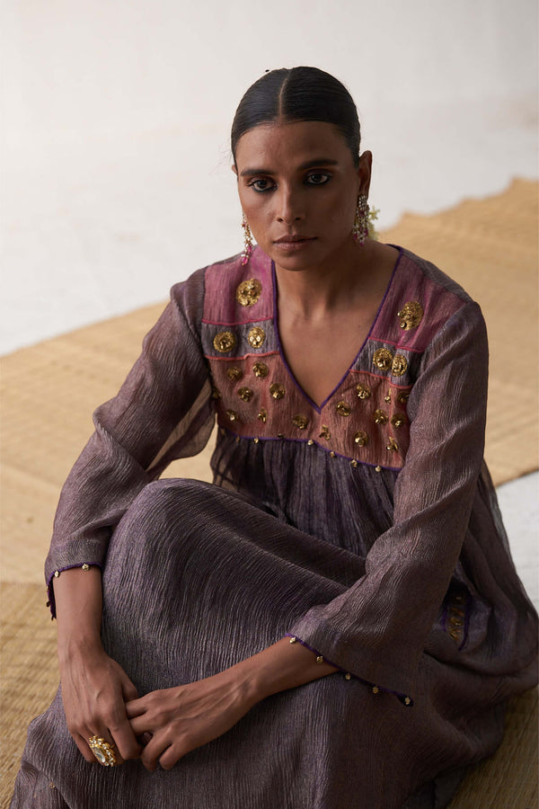 Adamya purple kurta and pants