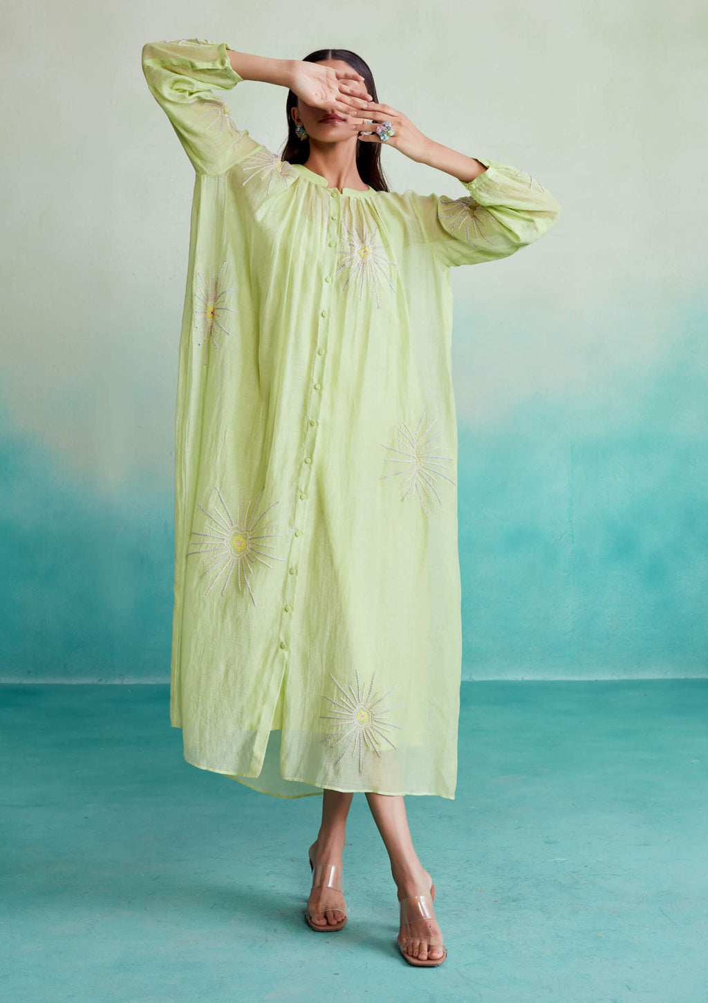 The Right Cut | Lime Green Zesty Dress | INDIASPOPUP.COM