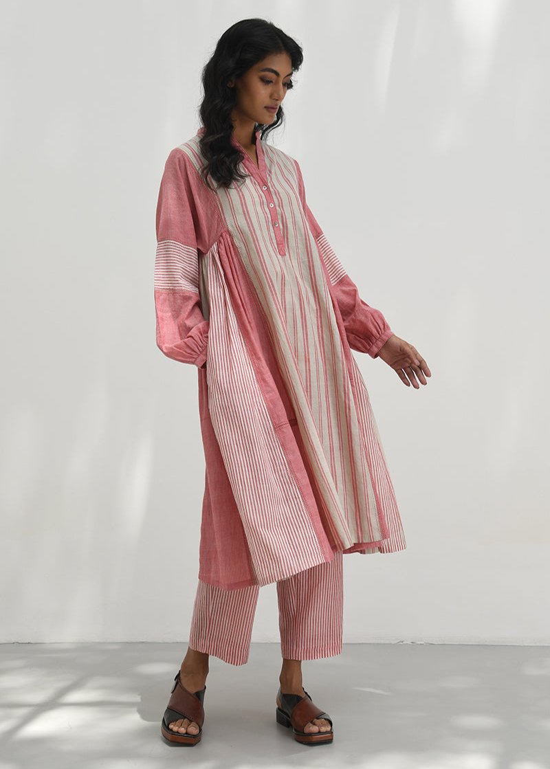 Payal Pratap Fidakia Pink Handloom Tunic | Indiaspopup.com