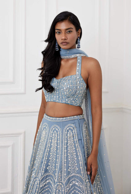 Anita gray lehenga set
