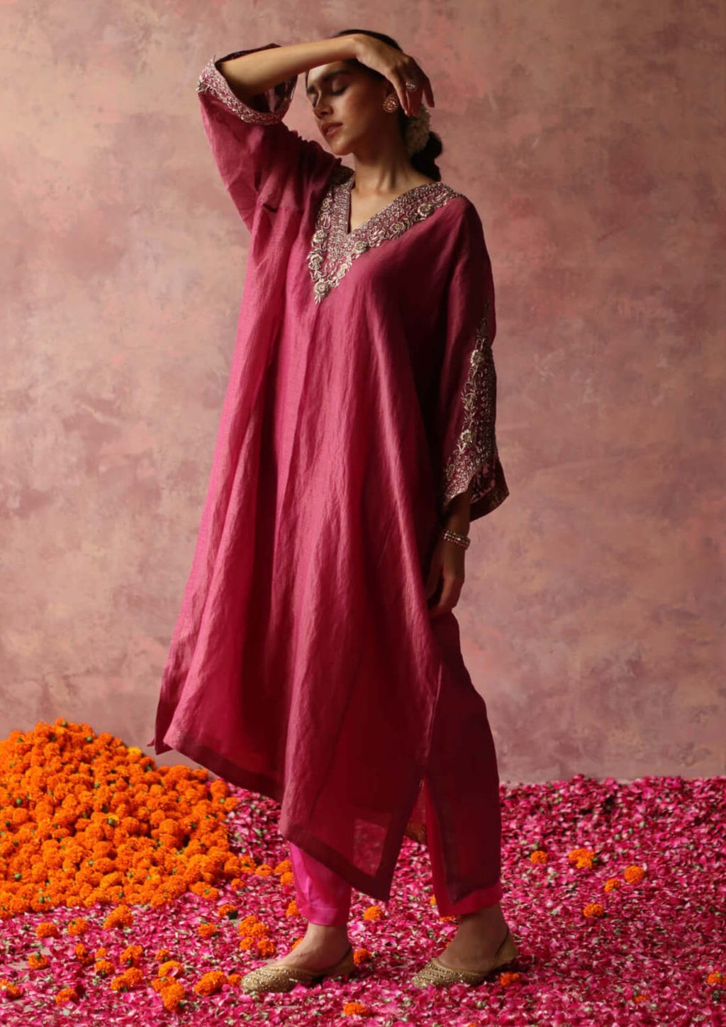 Begum Pret | Heer Pink Phiran Set | INDIASPOPUP.COM