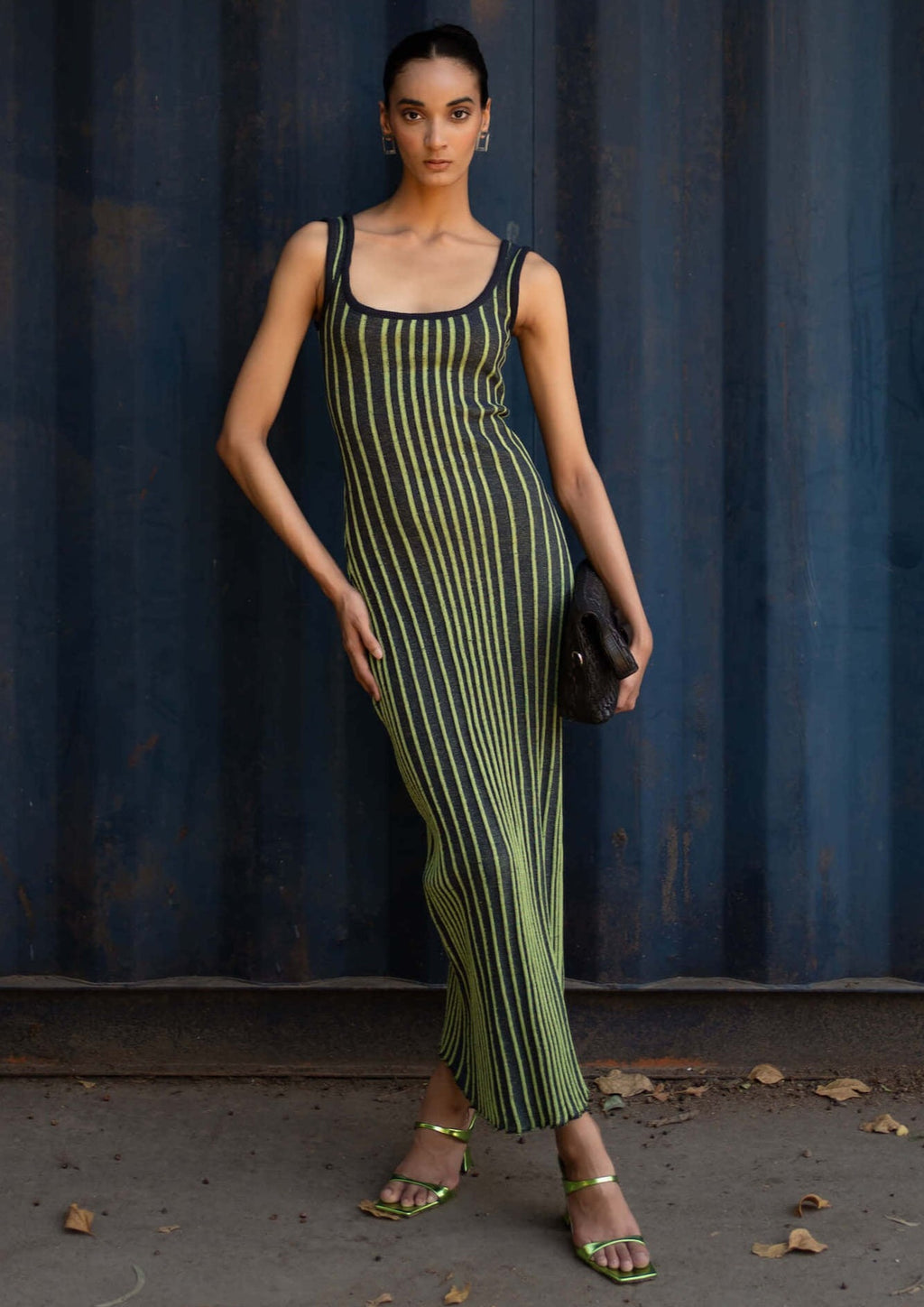Meko Studio | Blue Green Emily Dress | INDIASPOPUP.COM