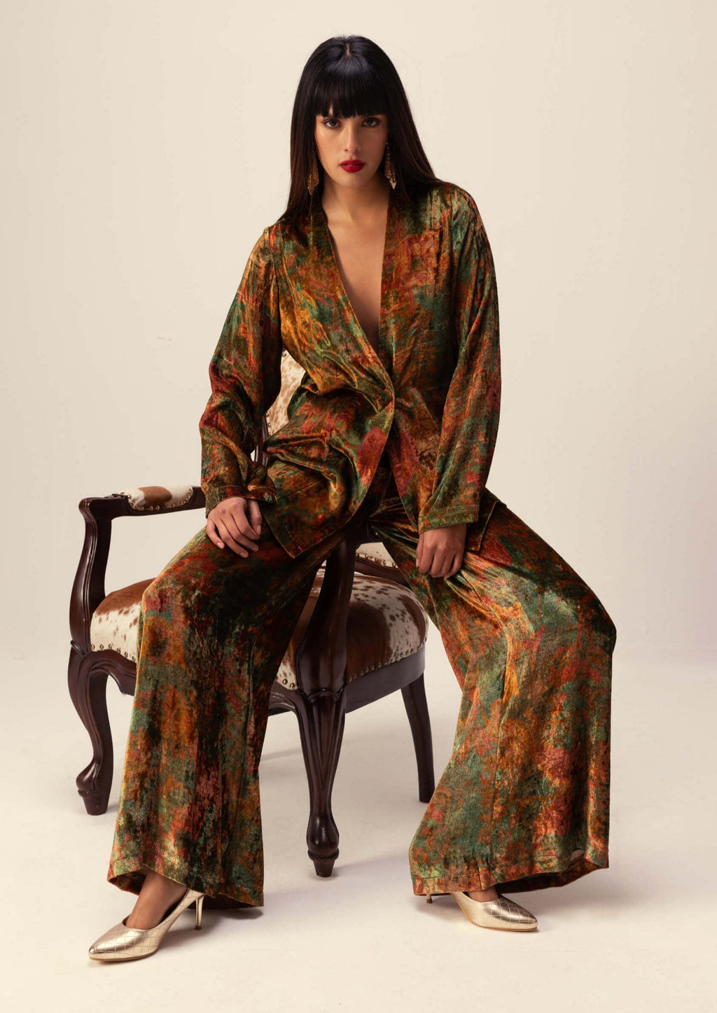 Reena Sharma | Green Nargis Co-Ord Set | INDIASPOPUP.COM
