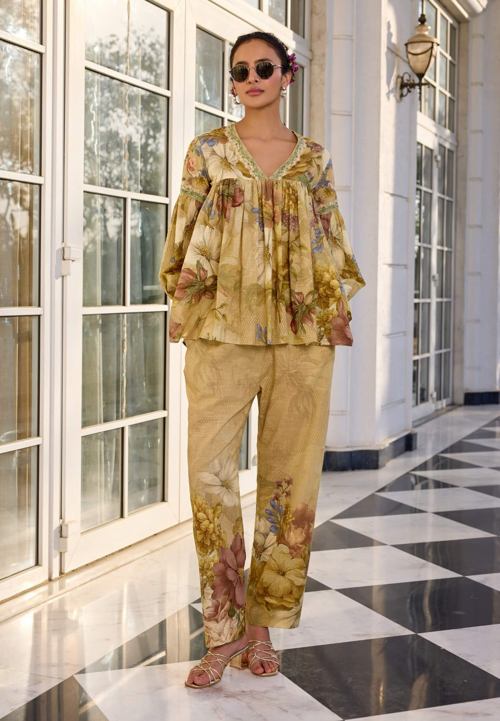 Anaisha beige top and pants