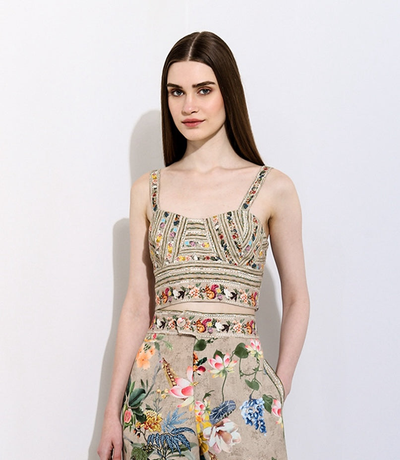 Lia beige bustier – INDIASPOPUP.COM