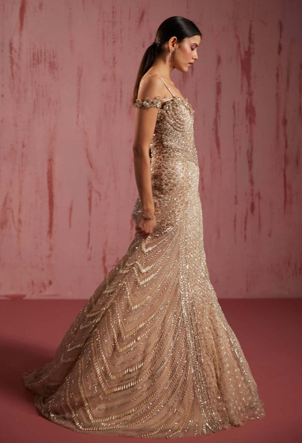 Zerena gold gown